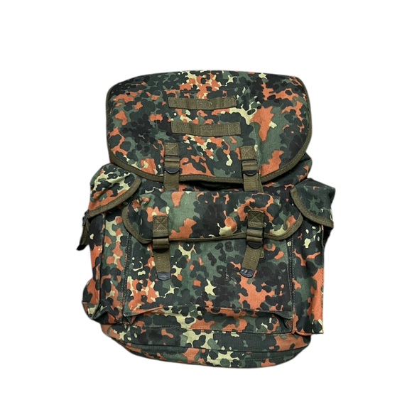 Vintage | Bags | Vintage Military Camo Backpack Germany Cold War Era ...